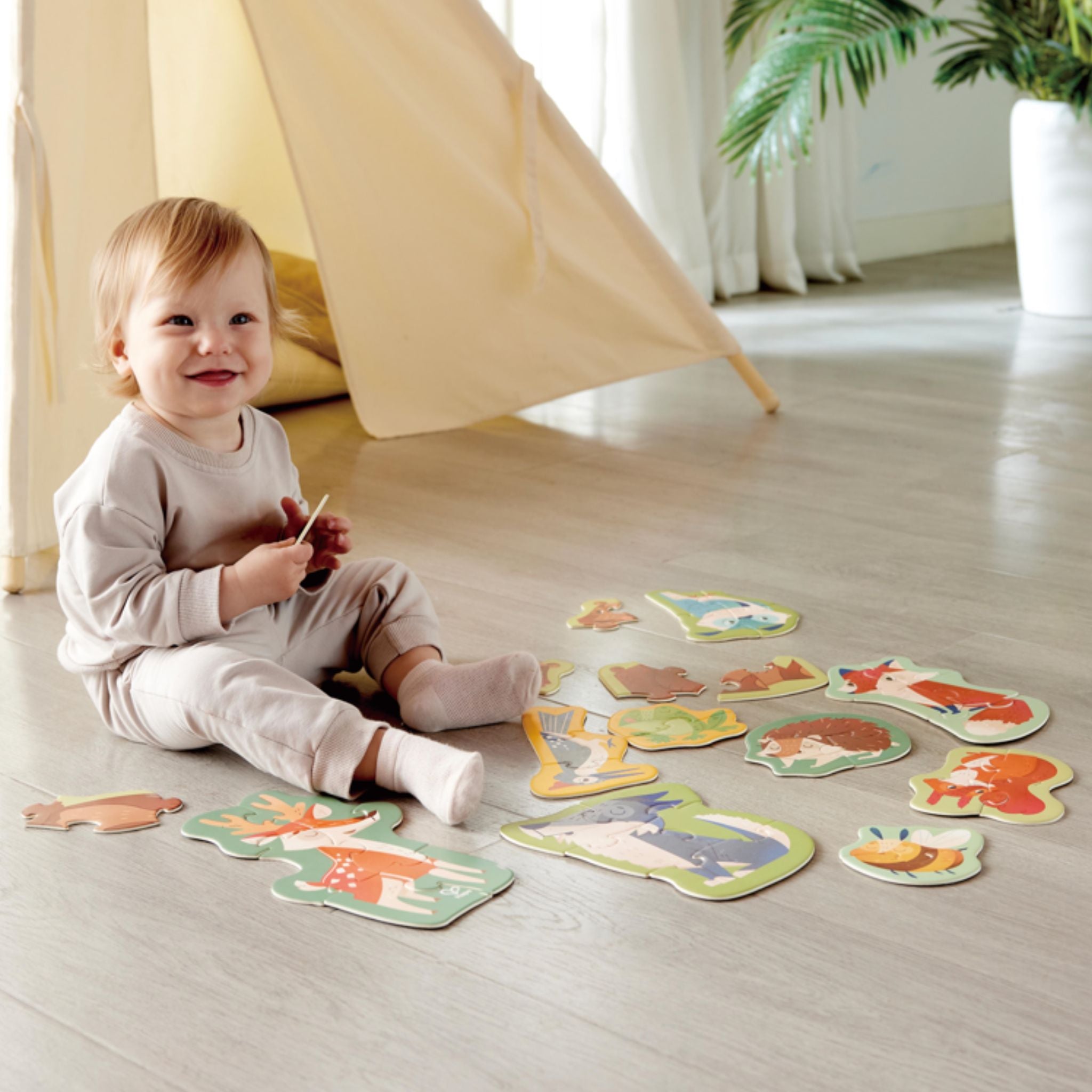 Hape Forest Animal Level Up Puzzle – Hape Toys