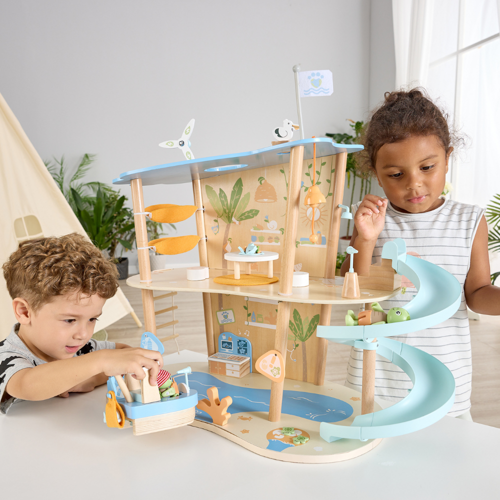 Hape Green Planet Ocean Rescue Beach House – Hape Toys