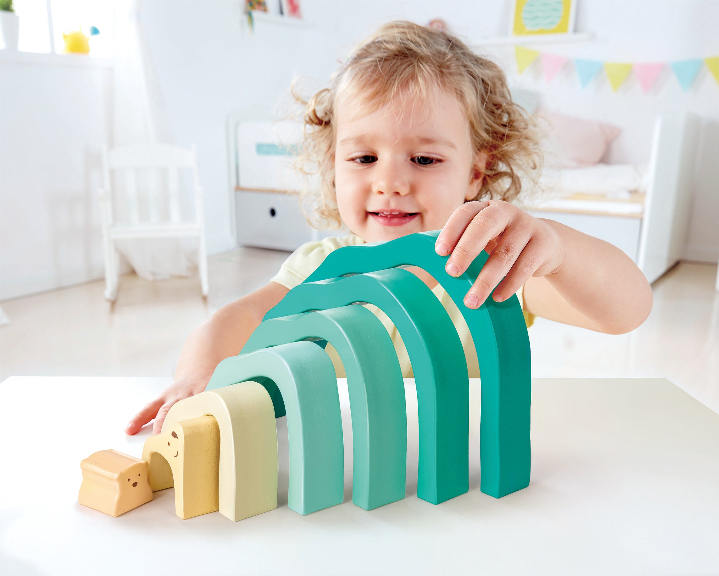 Hape Artic Polar Bear Stacking Blocks – Hape Toys