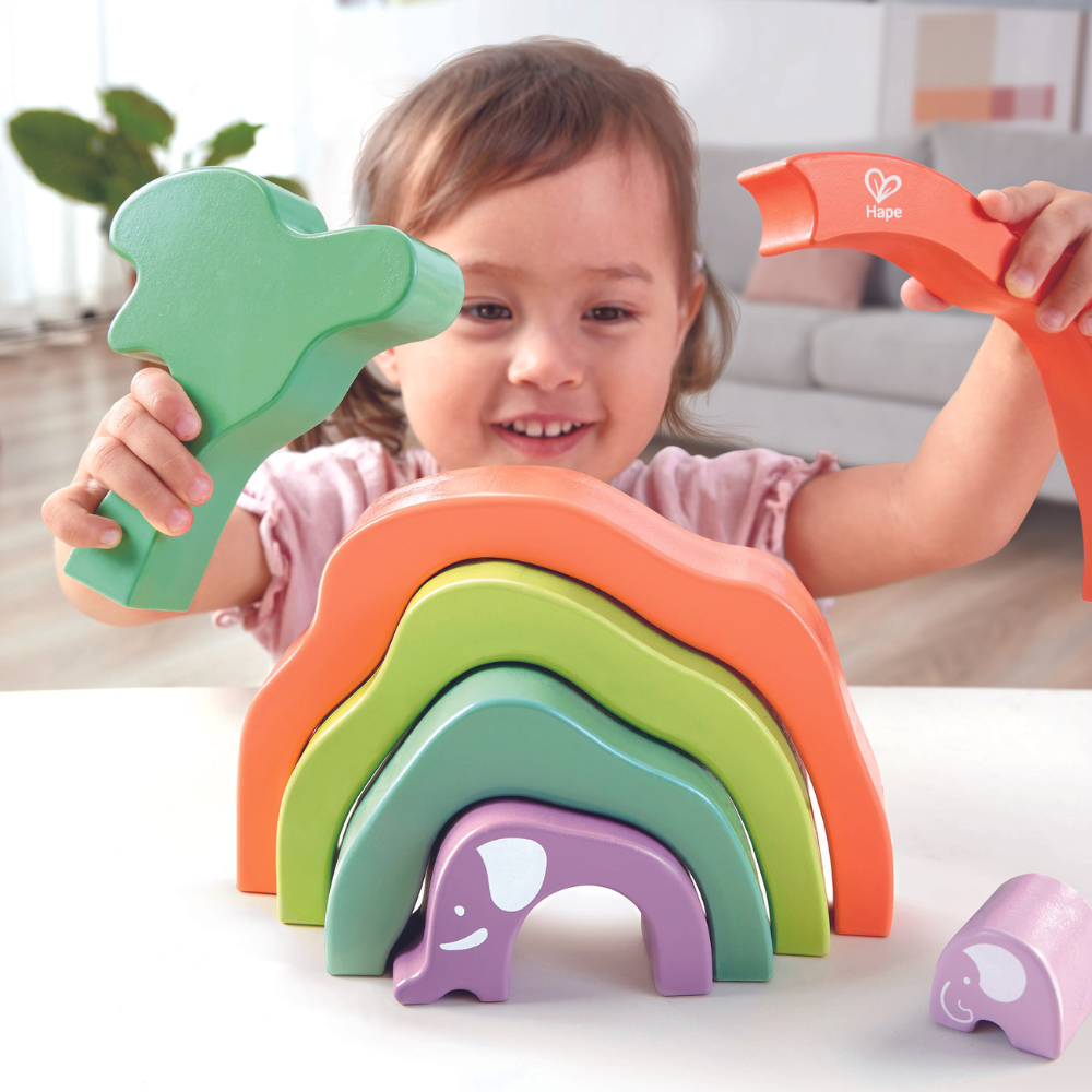 Hape Safari Elephant Stacking Blocks – Hape Toys