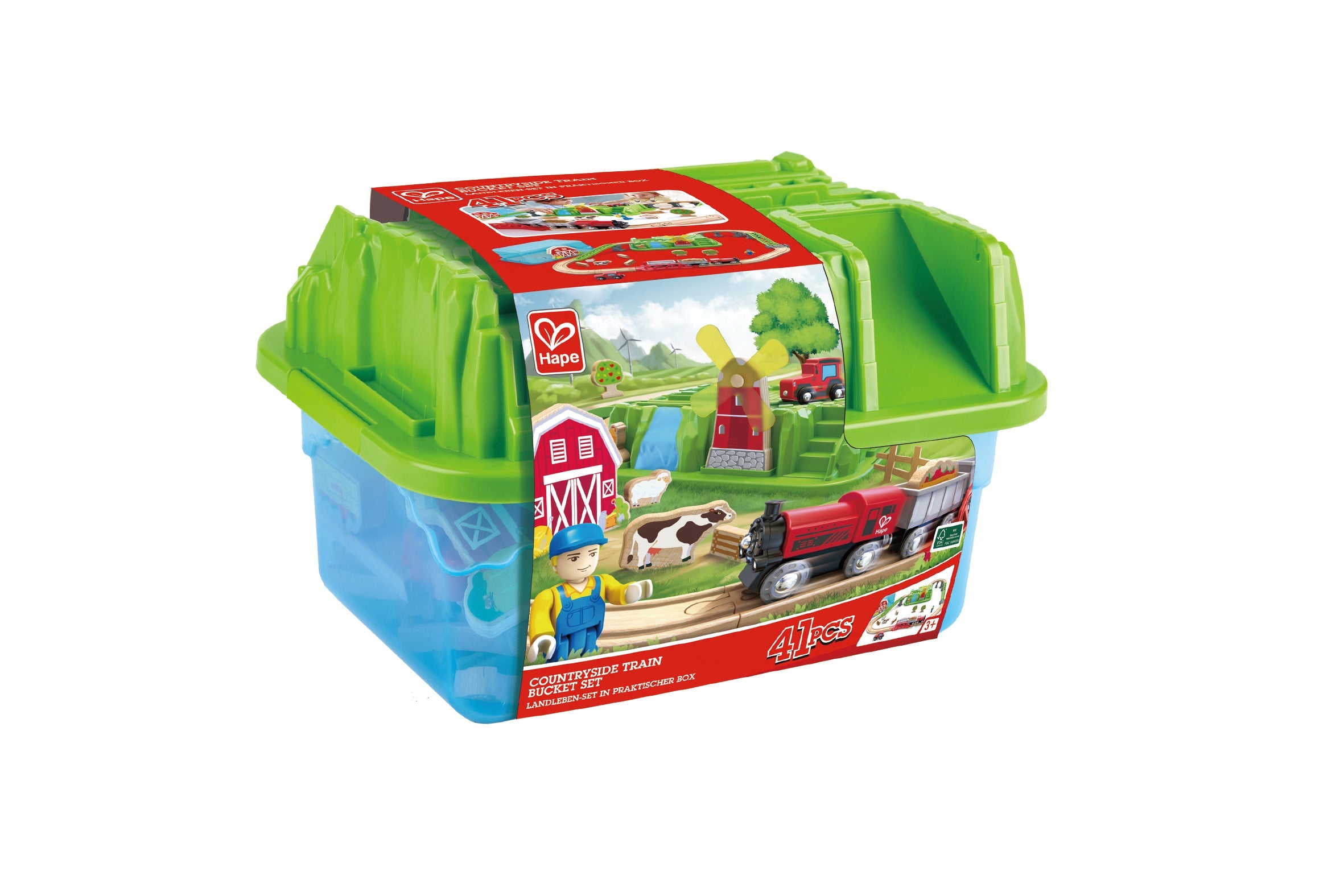 Hape Countryside Train Bucket Set – Hape Toys