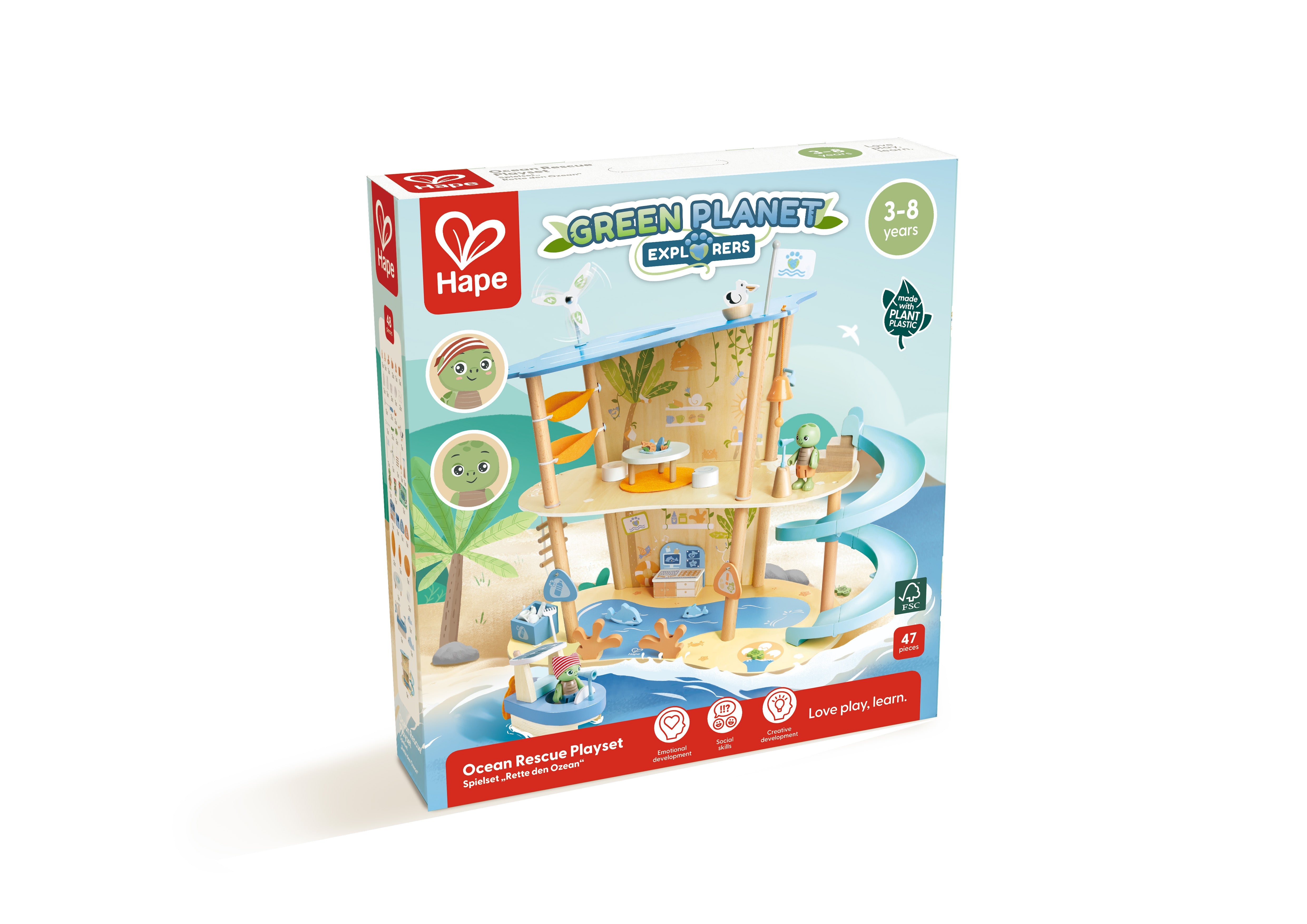 Hape Green Planet Explorers Ocean Rescue Beach House – Hape Toys