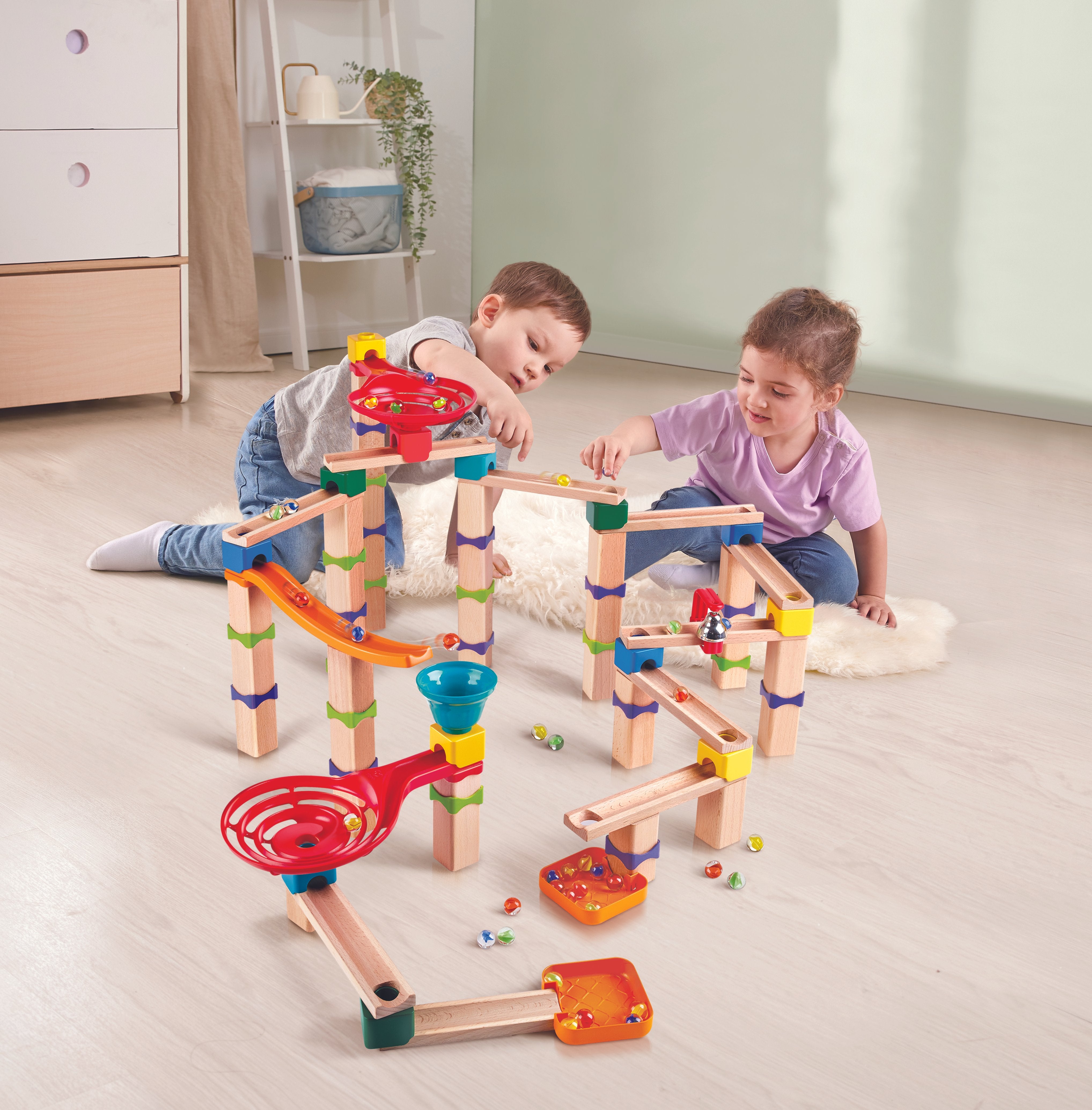 Hape Marble Cascade Block Set – Hape Toys